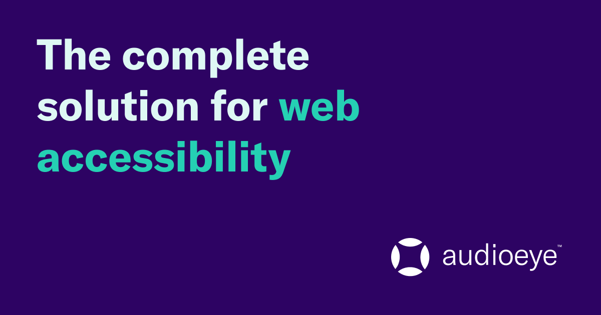 AudioEye - Web Accessibility Platform for Businesses of All Sizes