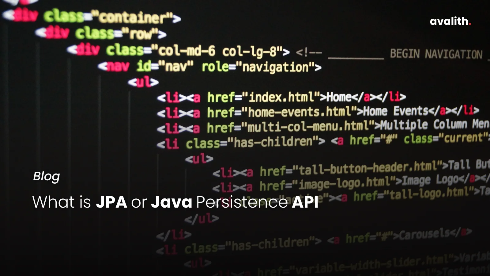 What is JPA or Java Persistence API - Avalith