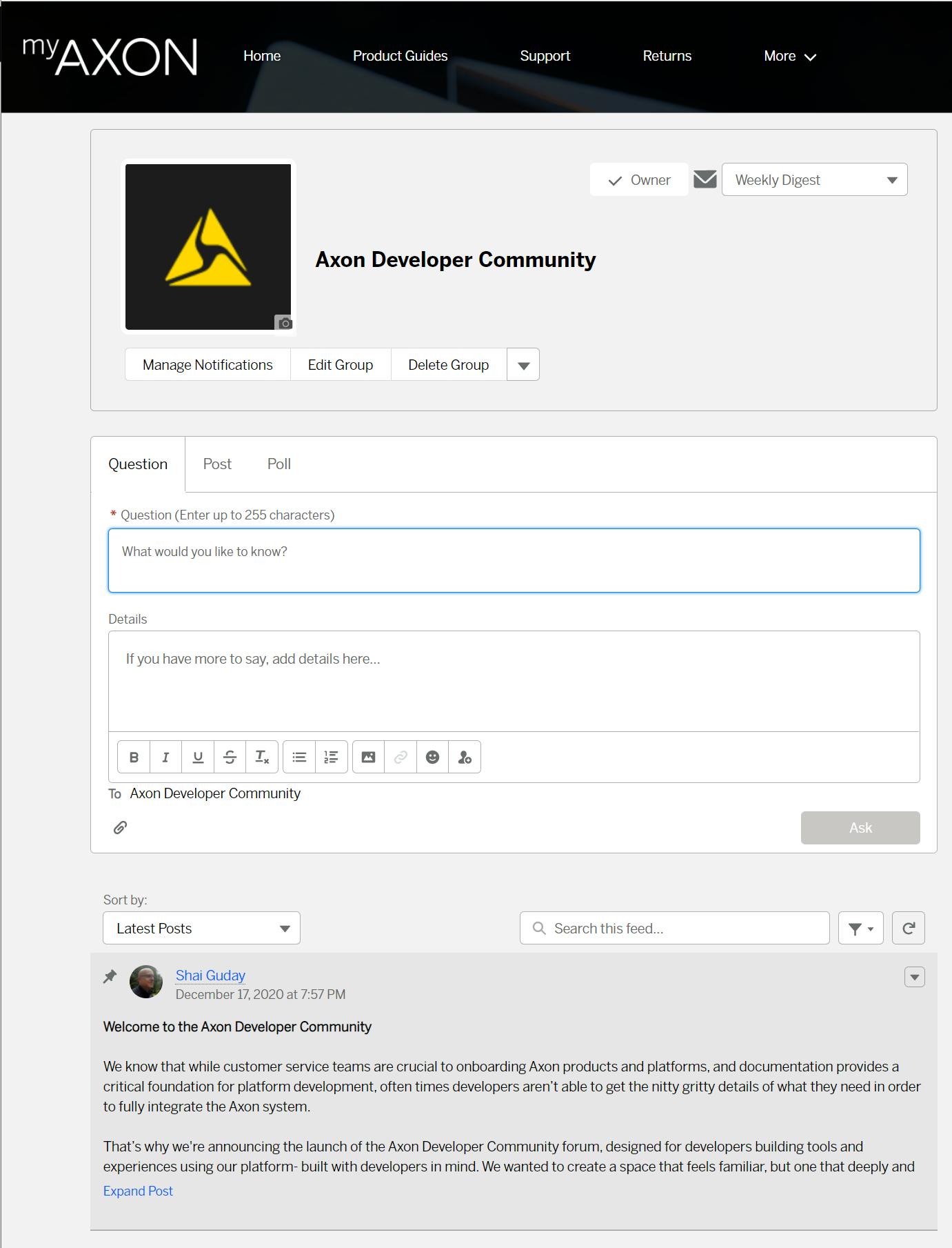 Building an Axon Community for Developers