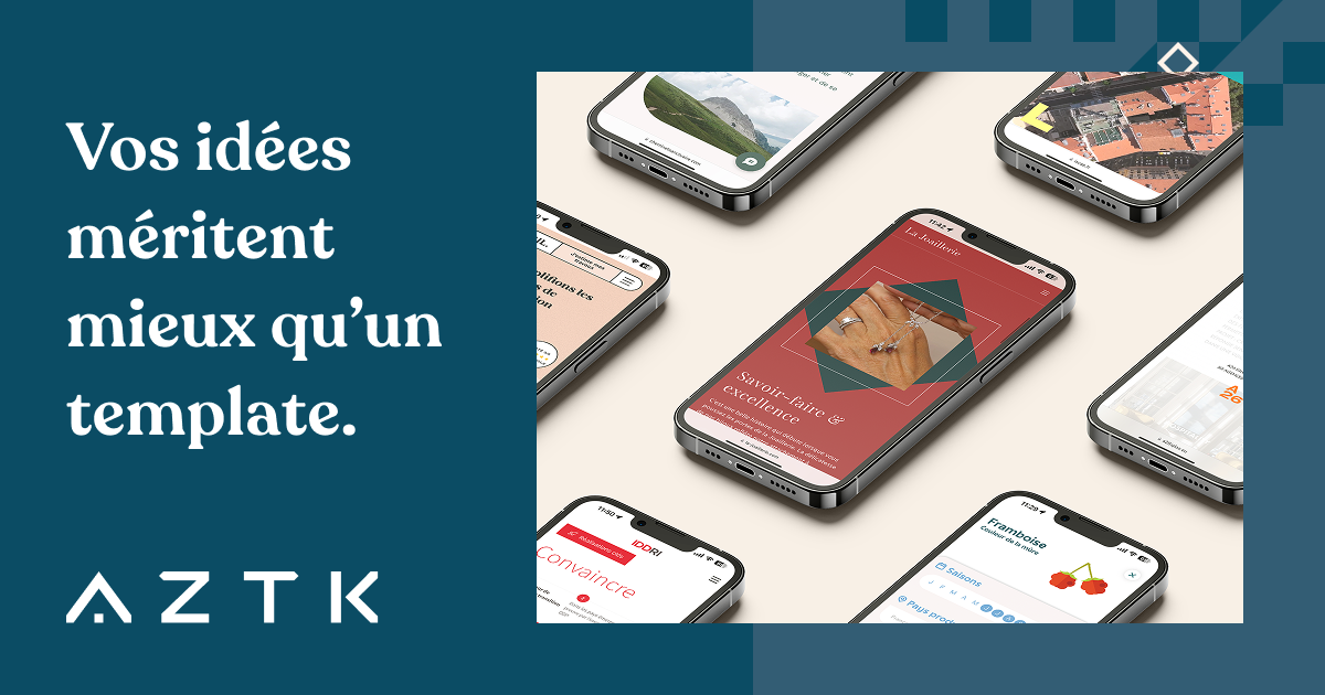 Nos projets web & mobile – Réalisations AZTK