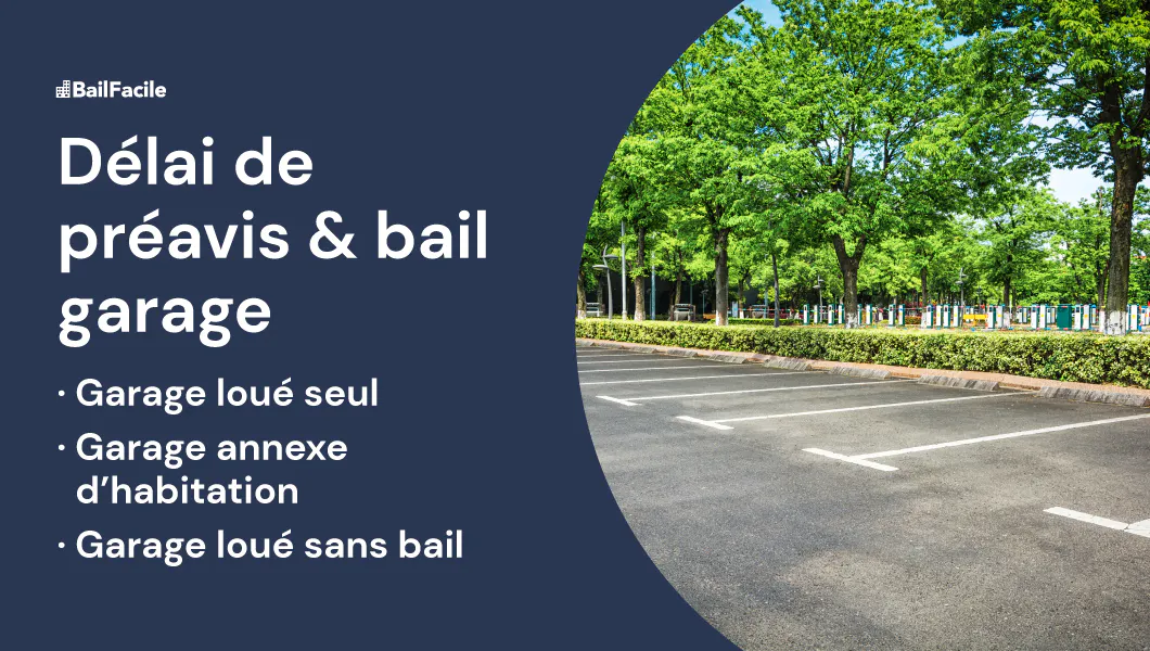 Quel est le délai de Préavis de résiliation d'un Bail Garage