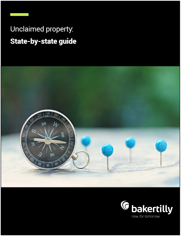 Unclaimed property: state-by-state guide - Baker Tilly