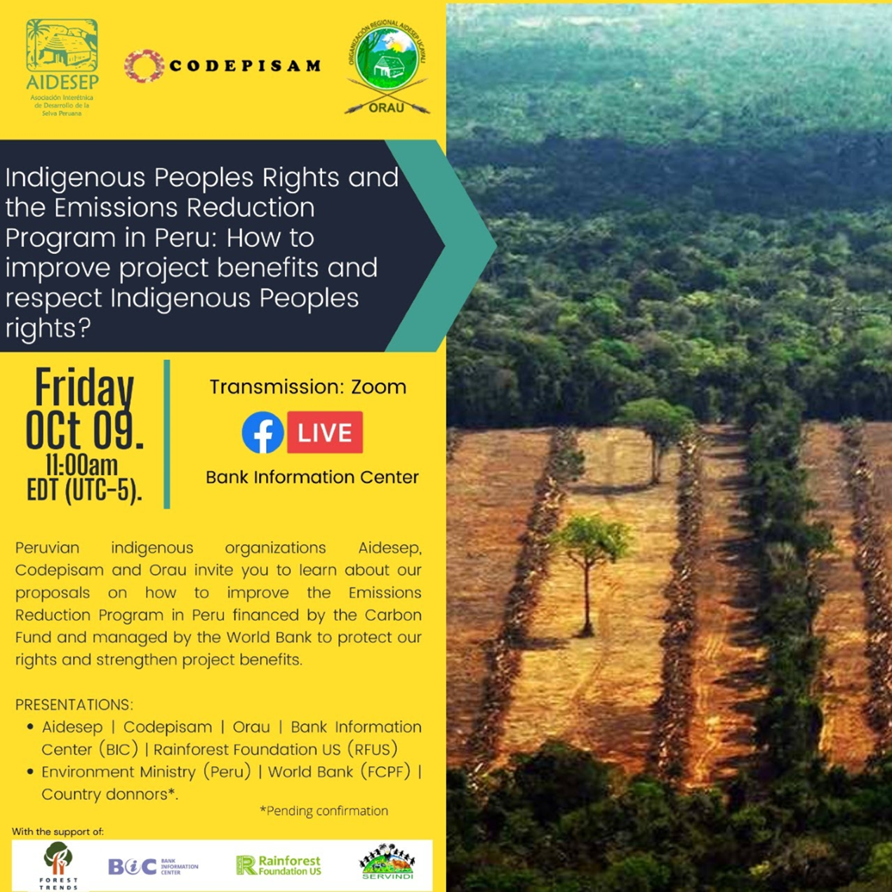 FCPF Carbon Fund REDD+ Emission Reductions Program for Peru | Bank ...