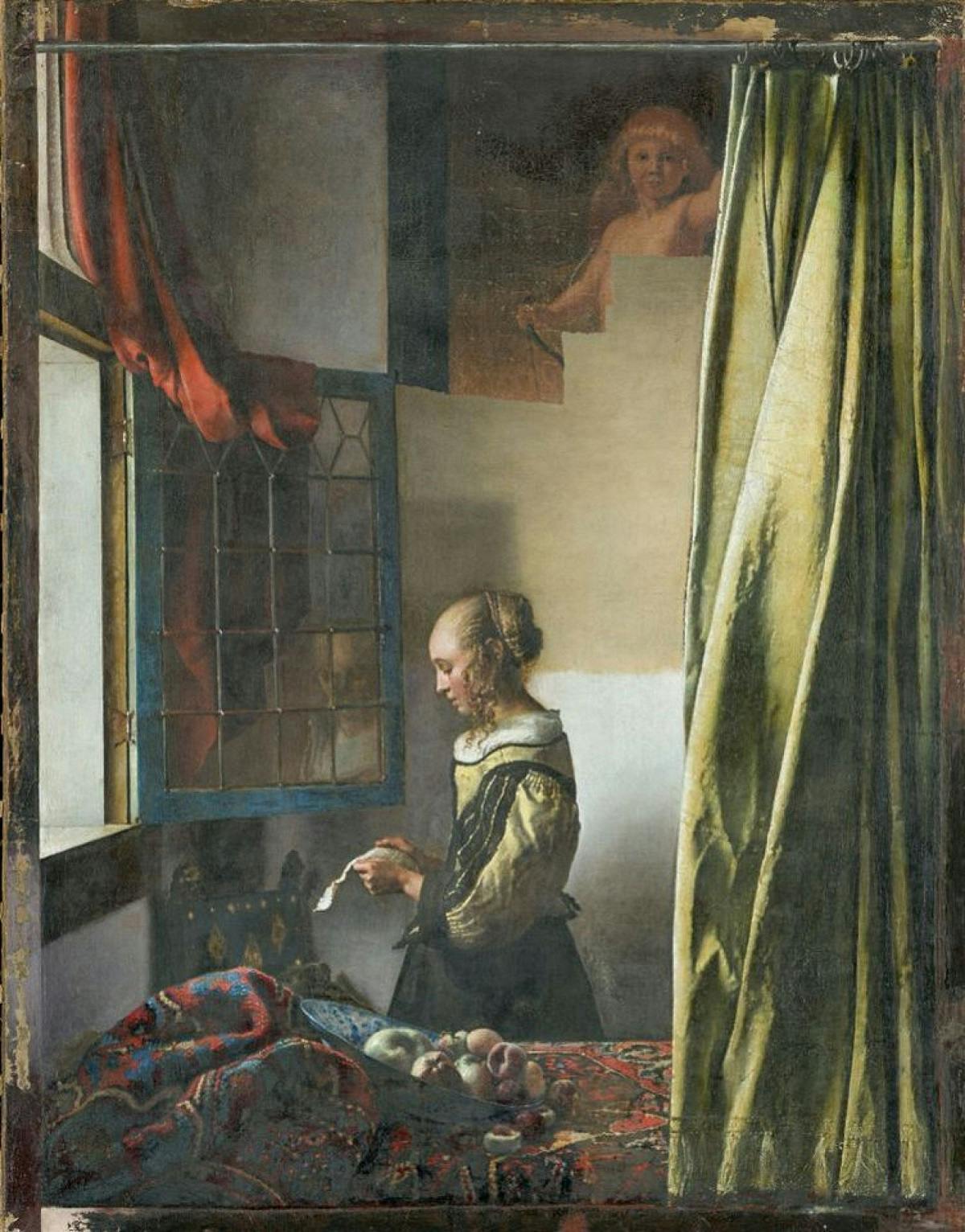 Mujer Vermeer Leyendo Una Carta Vermeer 👉 Muchacha Leyendo Una