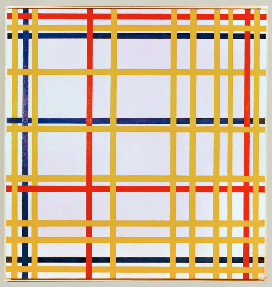 Une peinture de Mondrian a passé des décennies accrochée à l'envers ...
