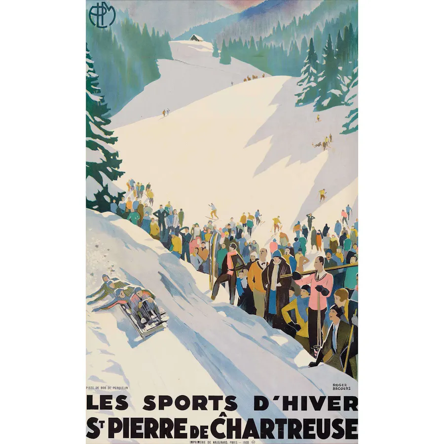 L'art des Alpes : l’histoire des affiches de sports d'hiver | Magazine ...