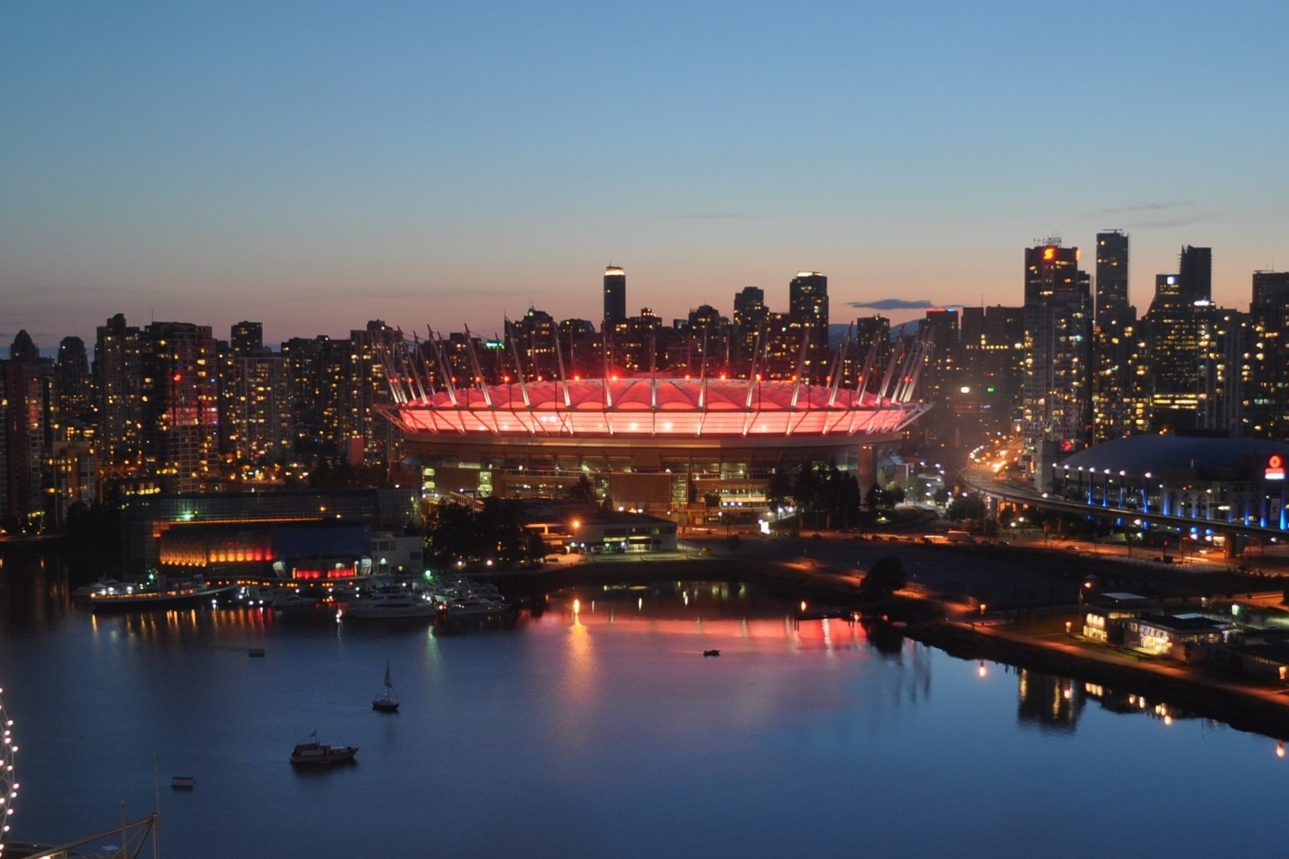 BC Place glows red for National Day of Remembrance and Action on ...