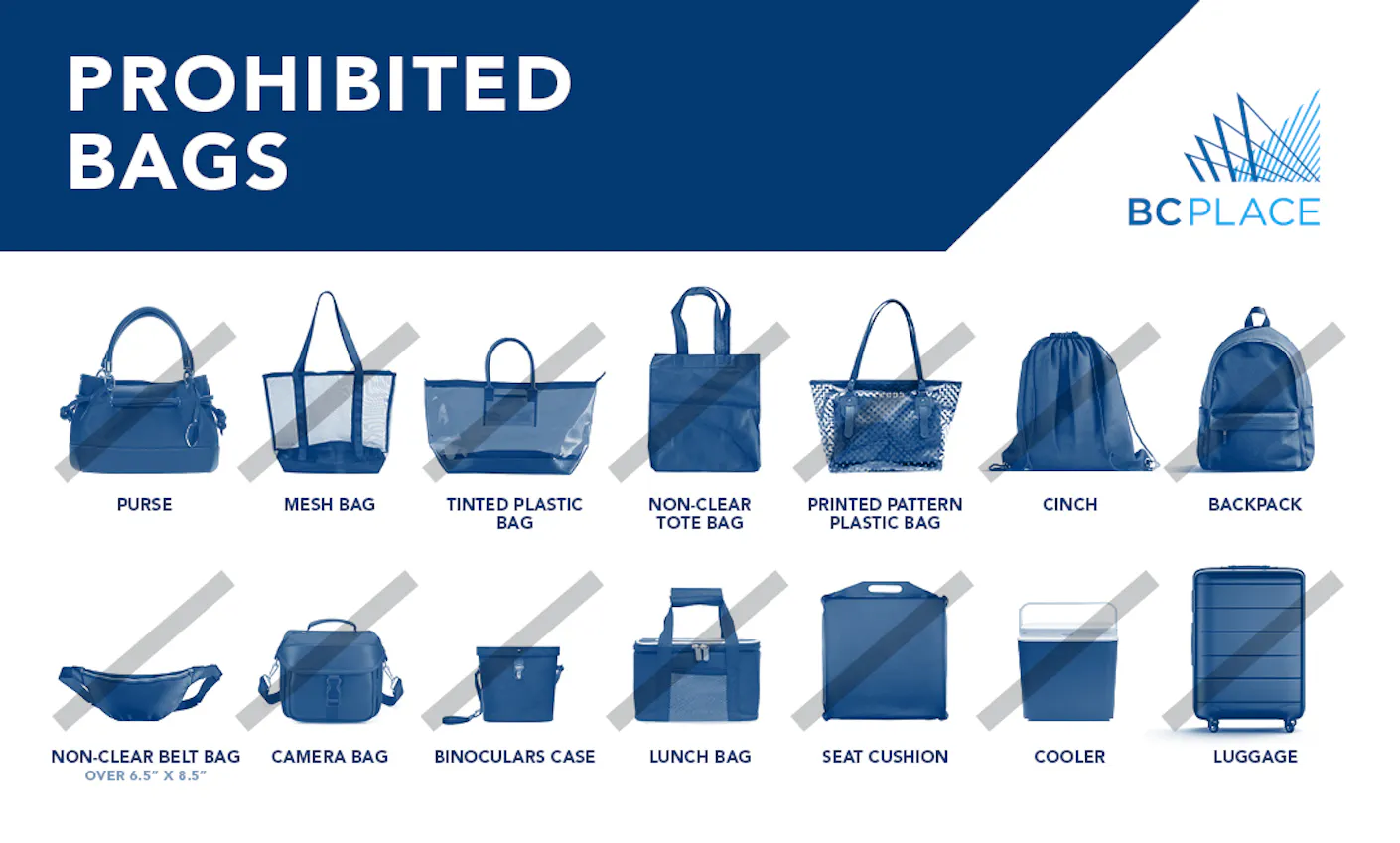 Clear Bag Policy BC Place Clear Bag Policy BC Place