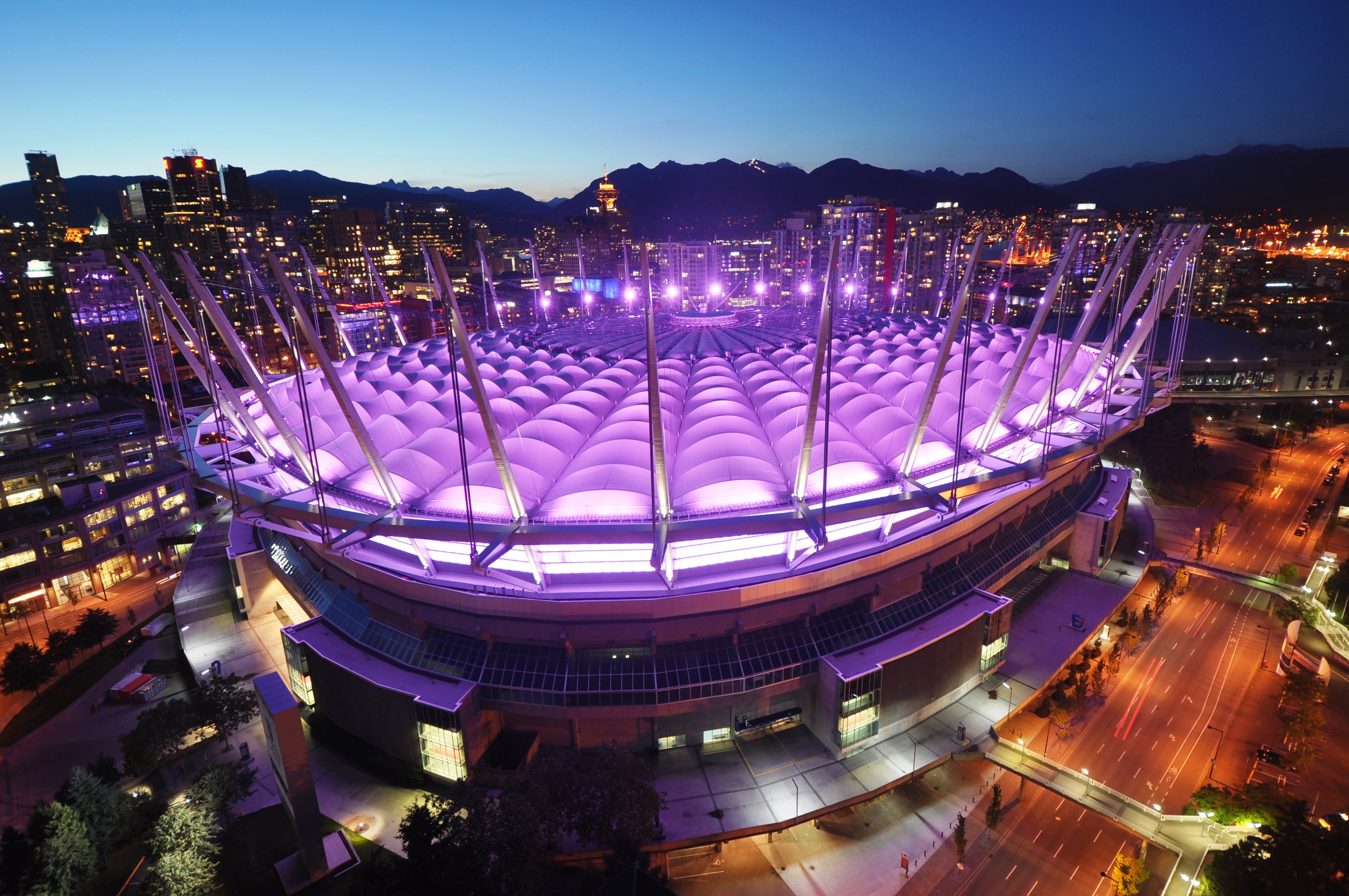BC Place glows pink for Breast Cancer Awareness Month – BC Place