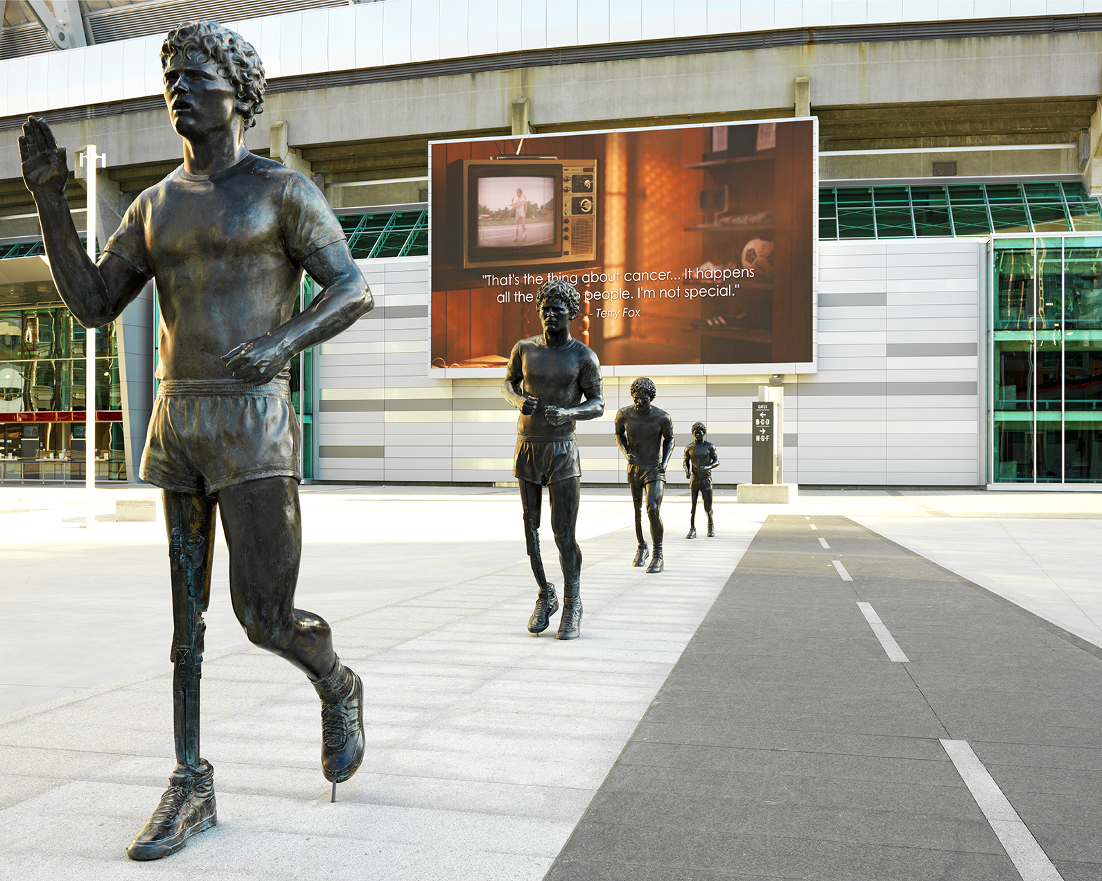 Terry Fox was a 21-year-old one-legged cancer patient who ran 3,339 ...