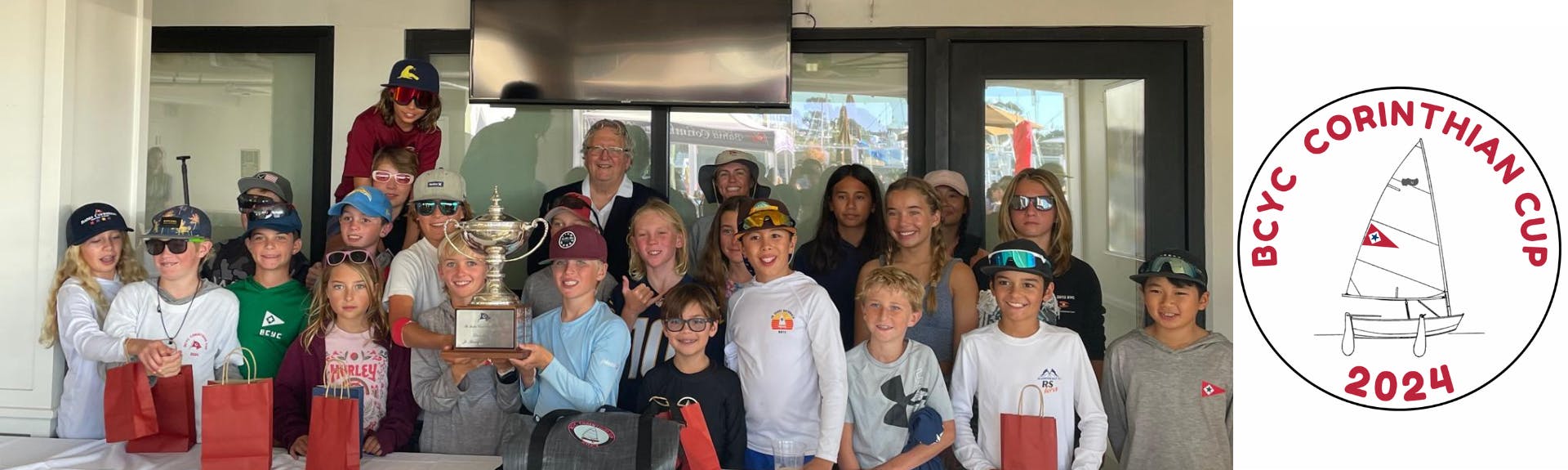 Team BCYC wins the Corinthian Cup Perpetual Trophy. All BCYC sailors ...