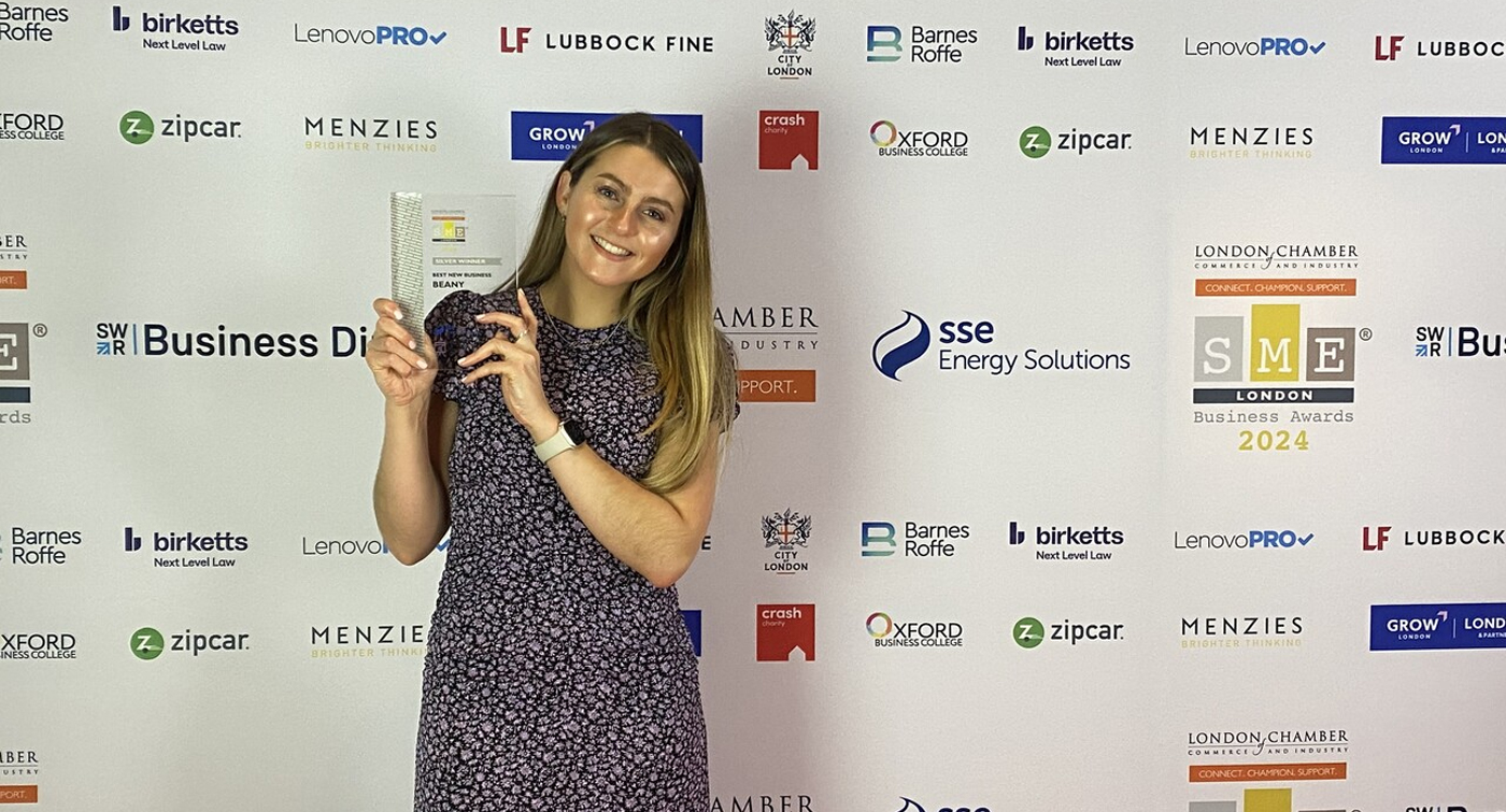 Beany wins silver in the SME London Business Awards 2024 | Beany New ...
