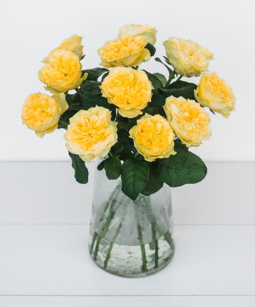 Lilies, Roses, Alstroemeria, Doria Mums and Solidago | Bear's Blooms