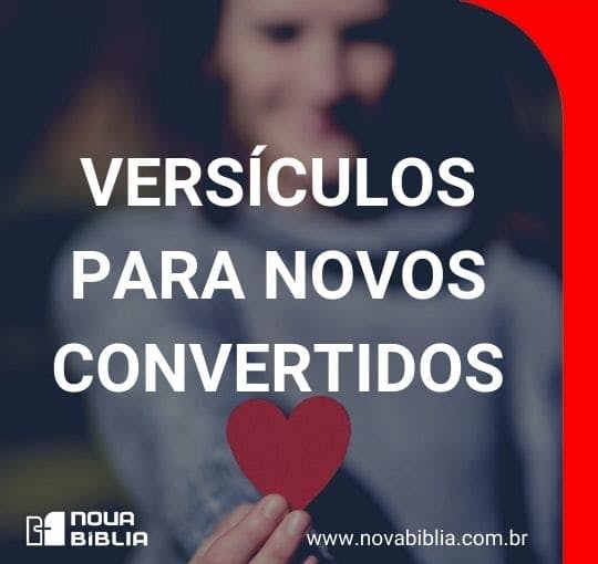 Versículos para Novos Convertidos - Nova Bíblia Online Versículos para Novos Convertidos - Nova Bíblia Online