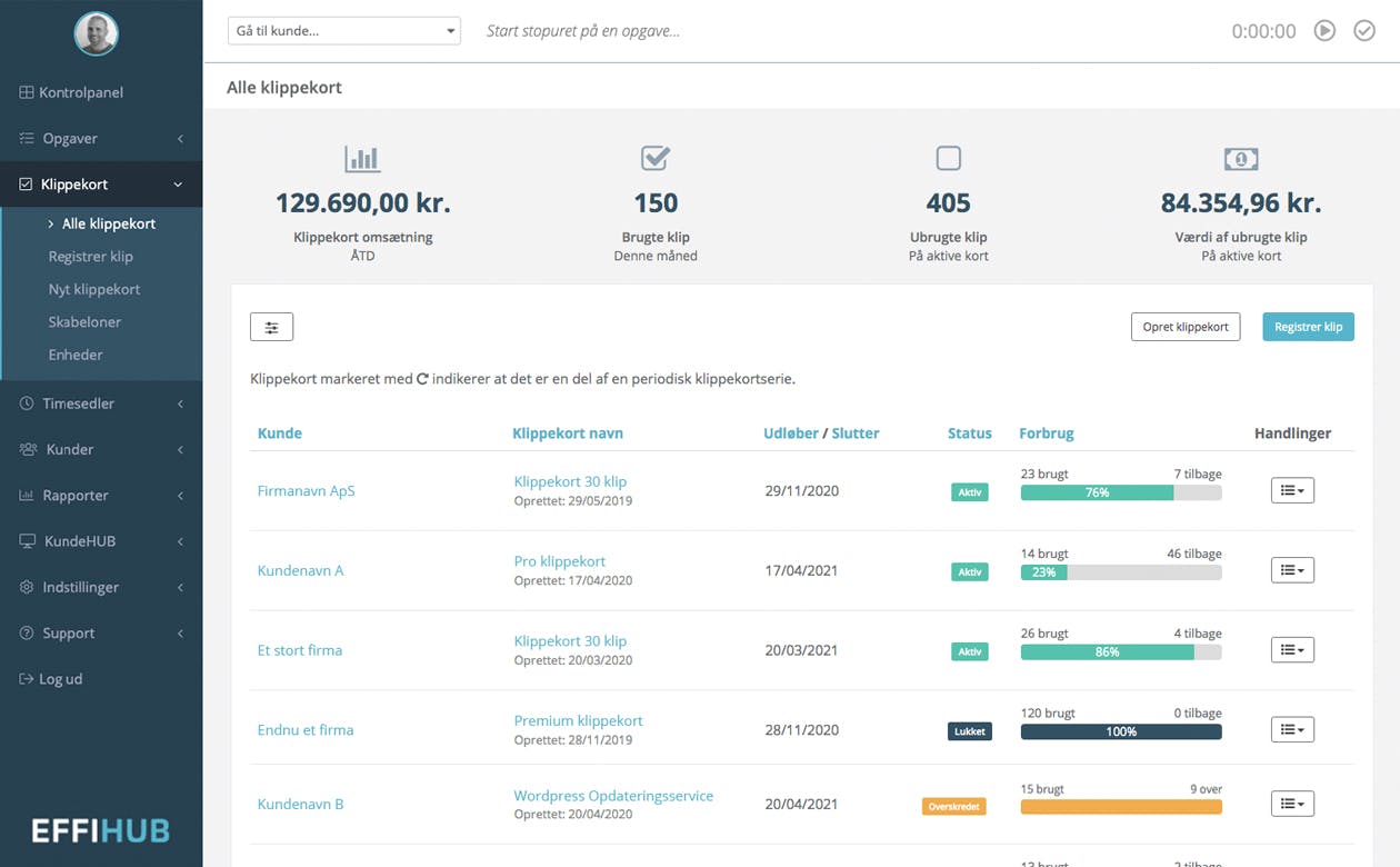 Effihub og Billy Regnskabsprogram