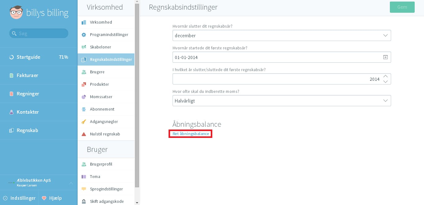Flyt dit regnskab til Billy Regnskabsprogram