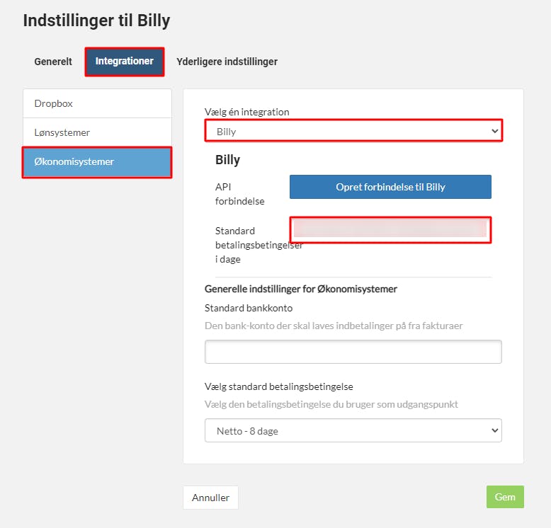 Apacta og Billy Regnskabsprogram