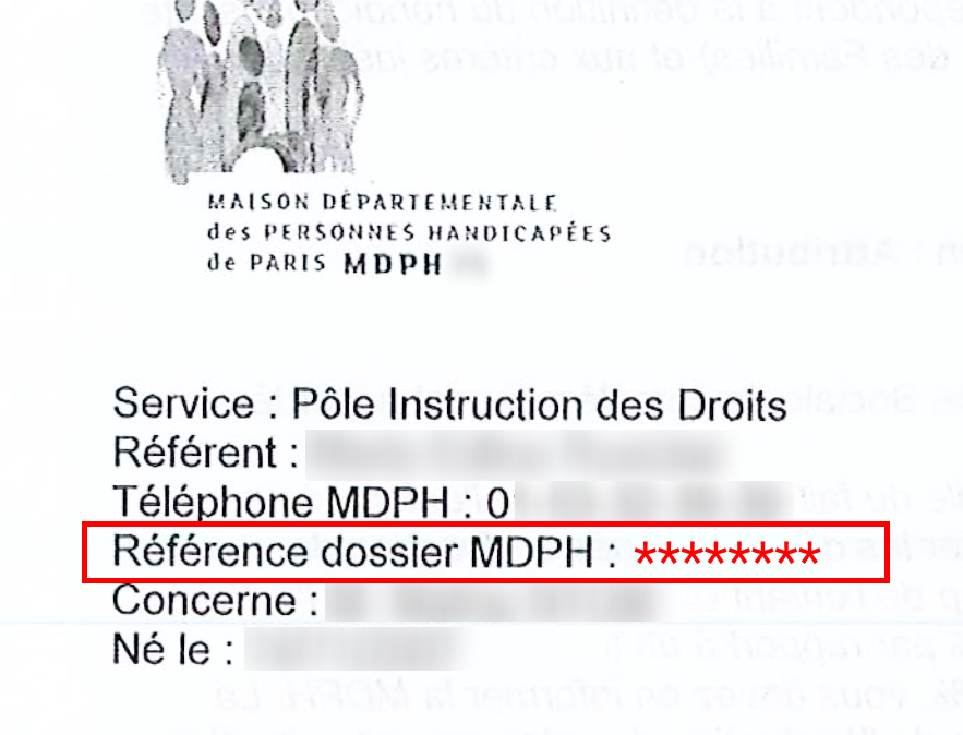 Comment retrouver son numéro de dossier MDPH