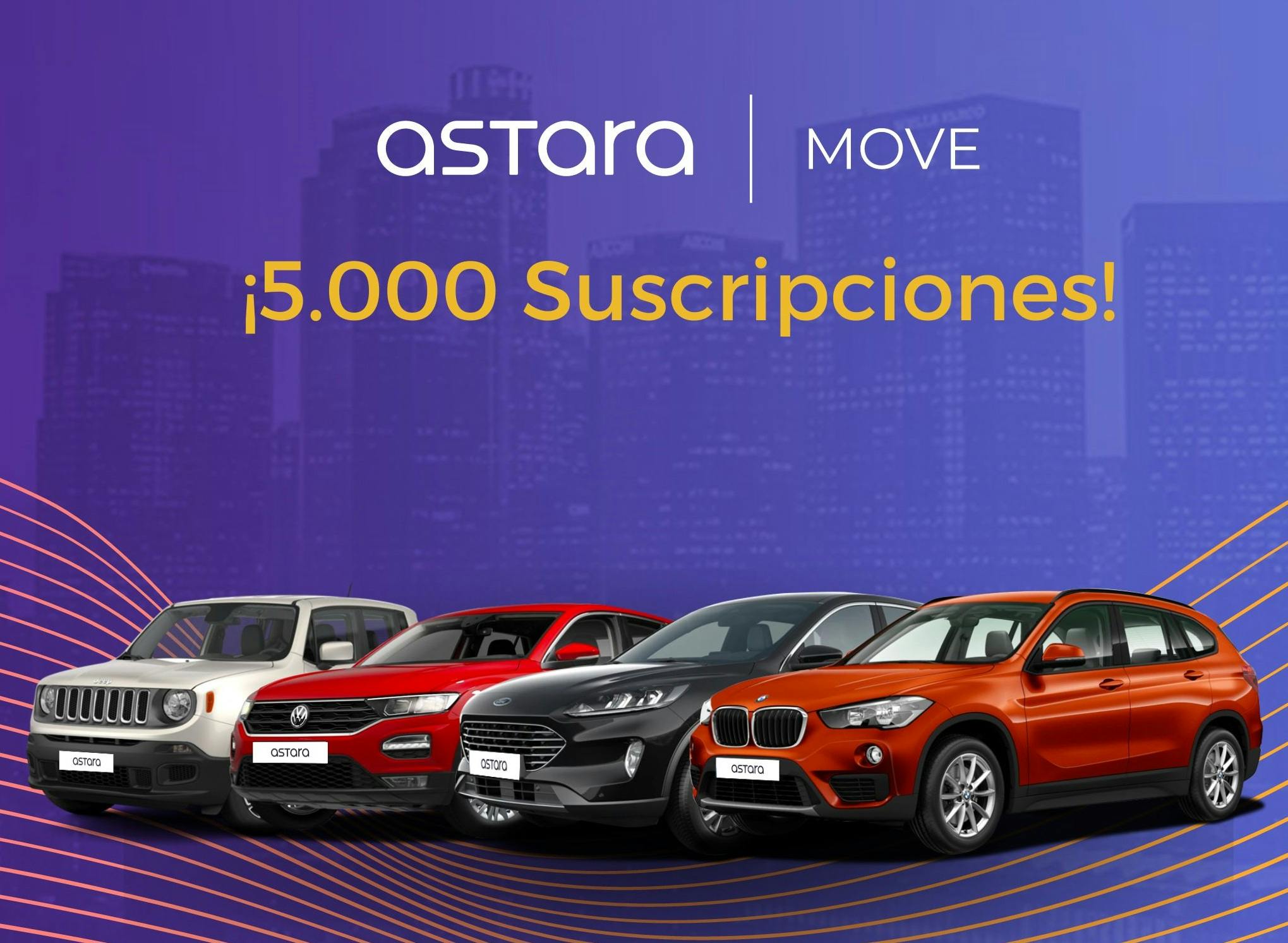 astara Move llega a sus primeras 5.000 suscripciones