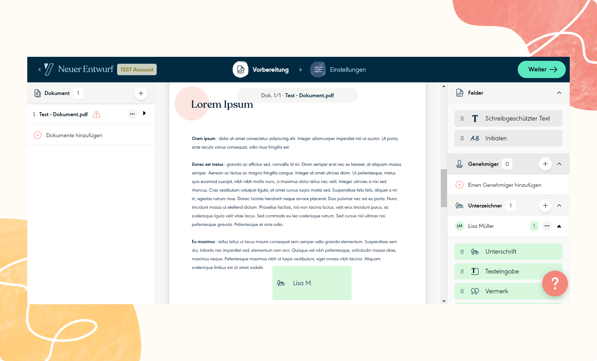 So fügen Sie eine e-Signatur in eine Excel-Datei ein
