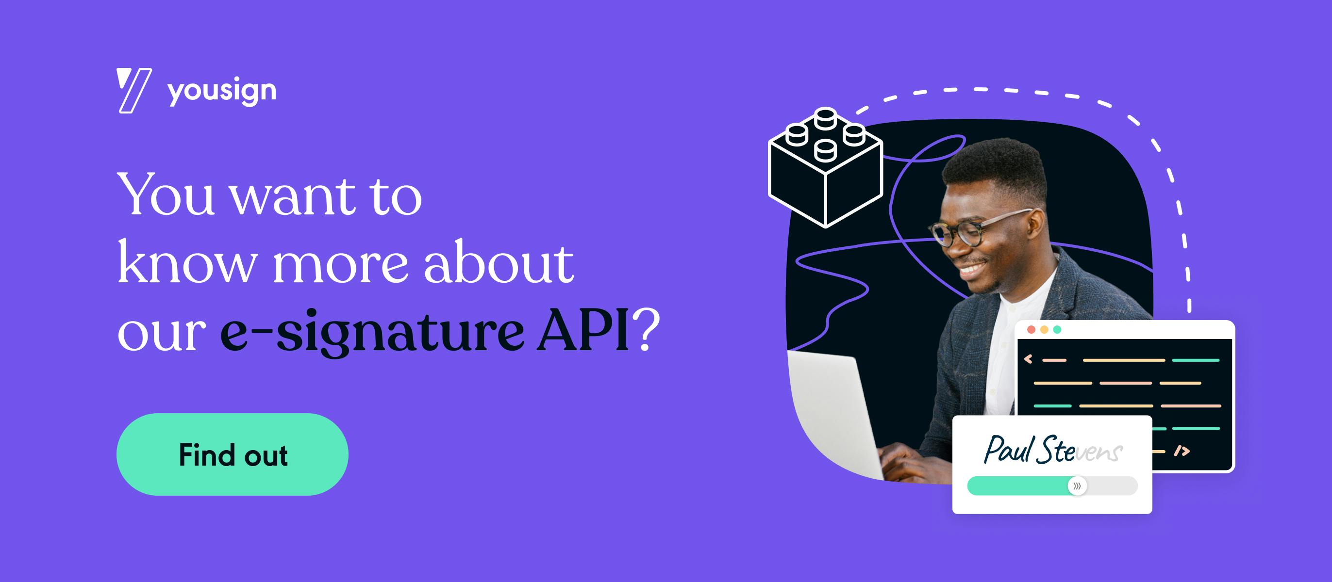 Here is how Yousign's API stands out from its competitors