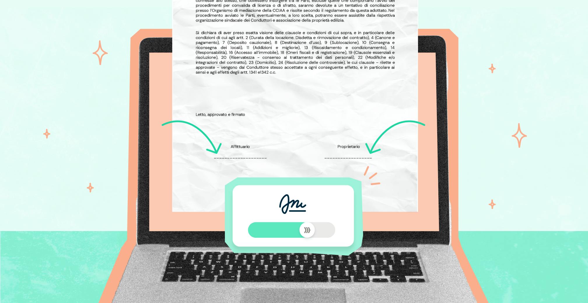 La firma in calce La firma in calce