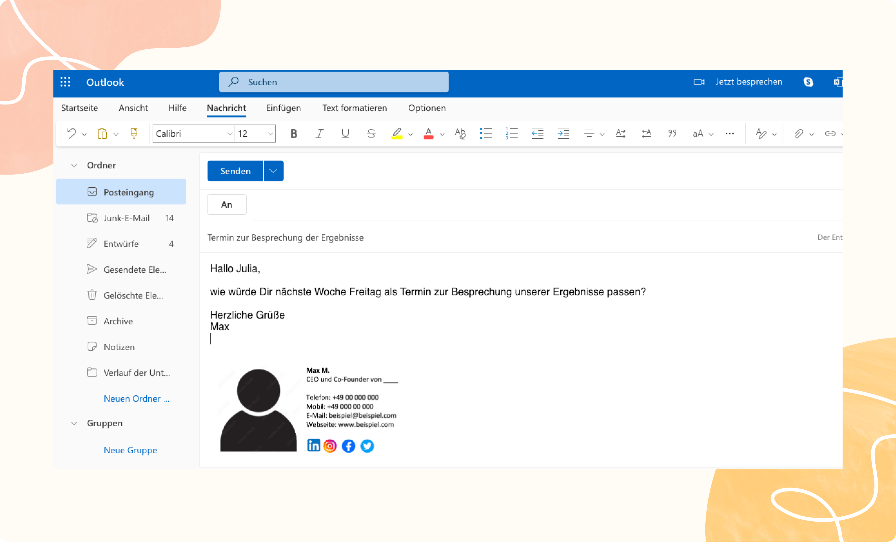 Digitale Signatur in Outlook: Anleitung