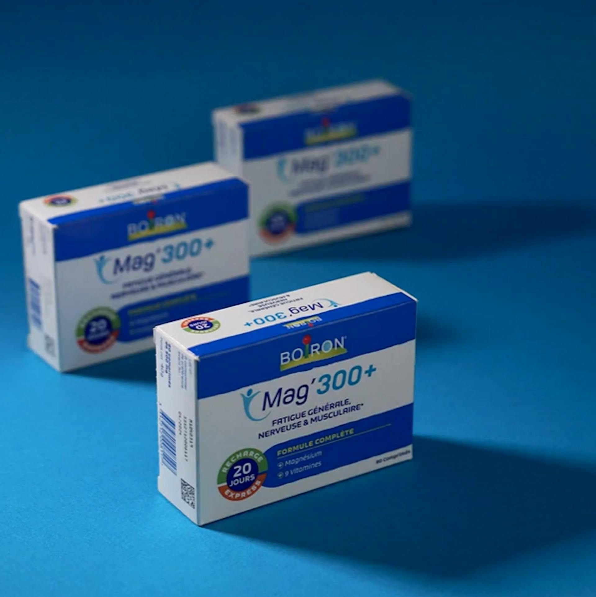 Mag300+, boîte de 80/160 comprimés à base de magnésium et 9 vitamines ...