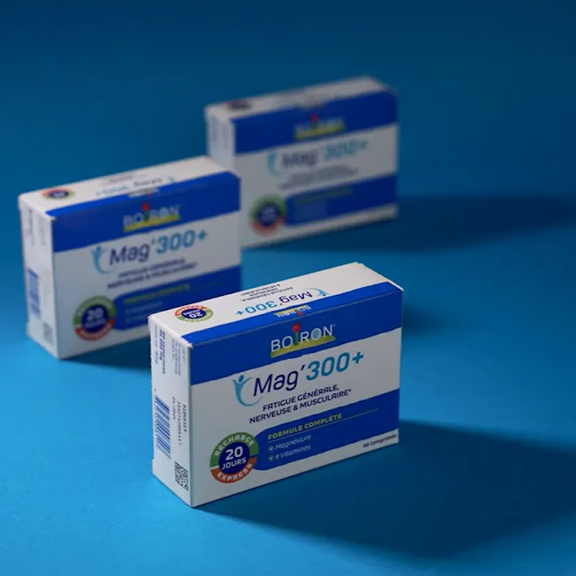 Mag300+, boîte de 80/160 comprimés à base de magnésium et 9 vitamines ...