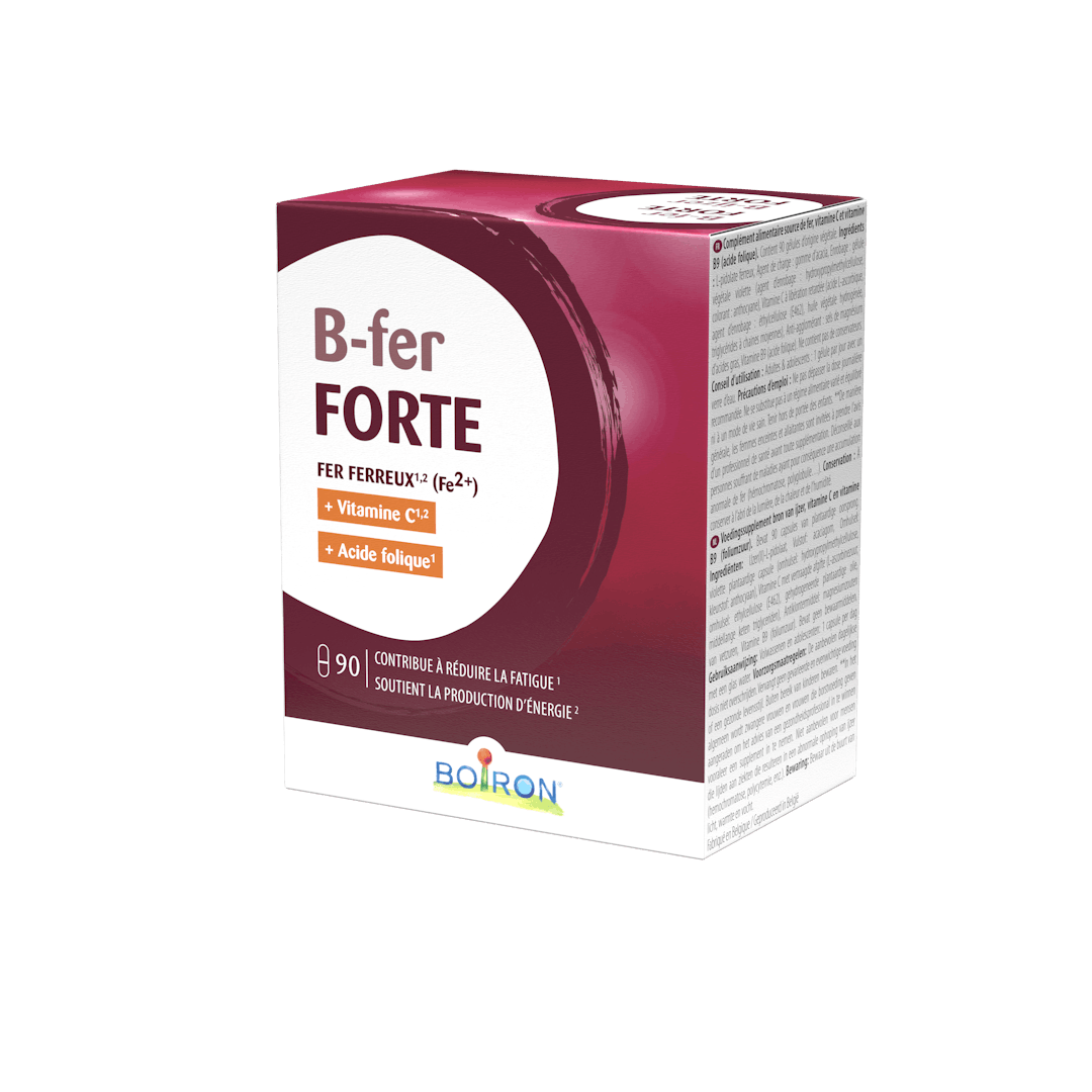B-Fer | Carence en fer | Boiron : N°1 de l’Homéopathie