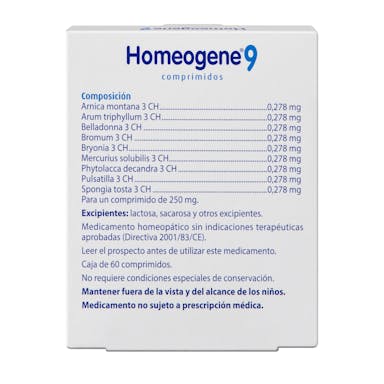 Homeogene 9® | Medicamento Homeopático de BOIRON.