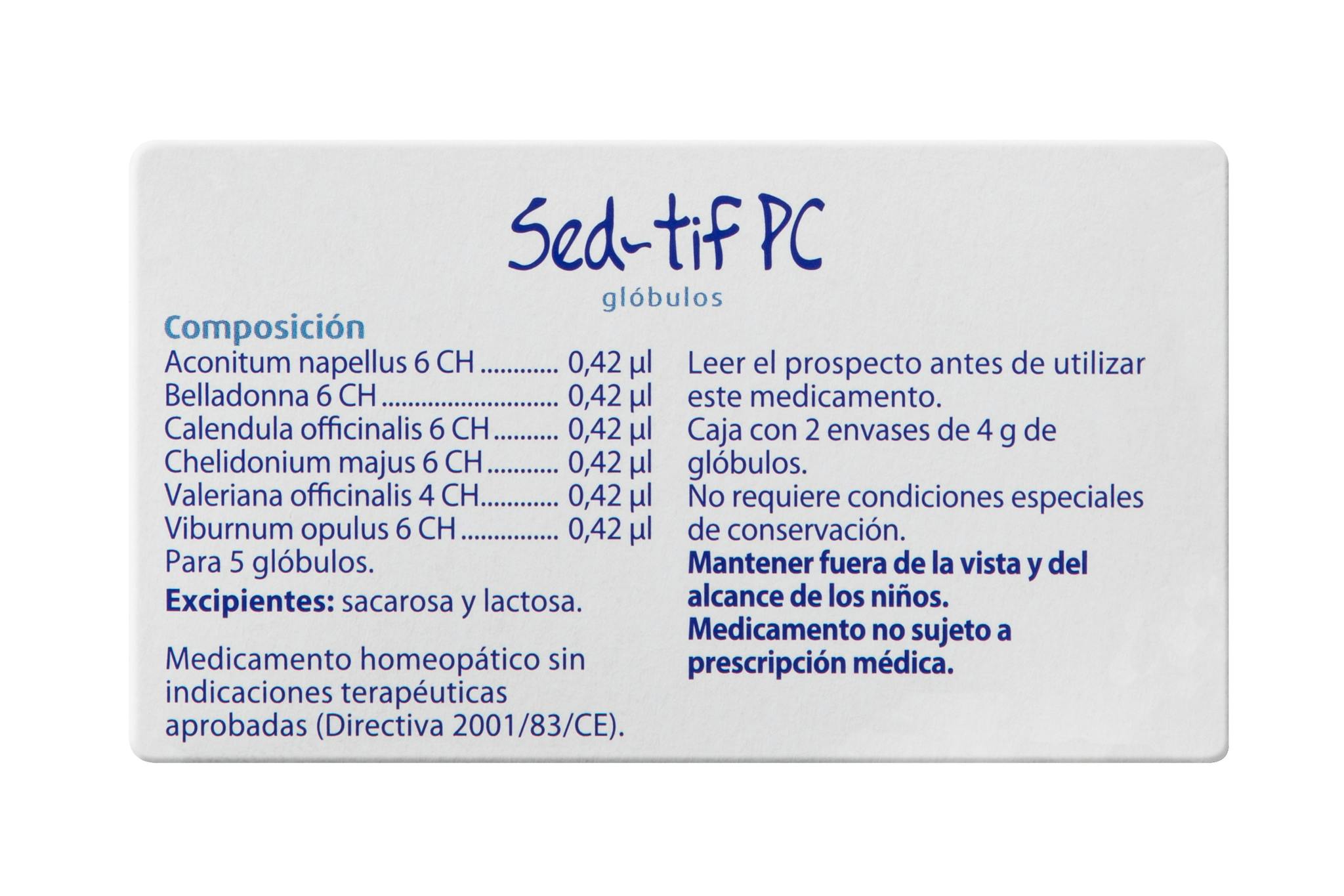 Sedatif PC gránulos ahora se llama Sed-tif PC glóbulos | Medicamento ...