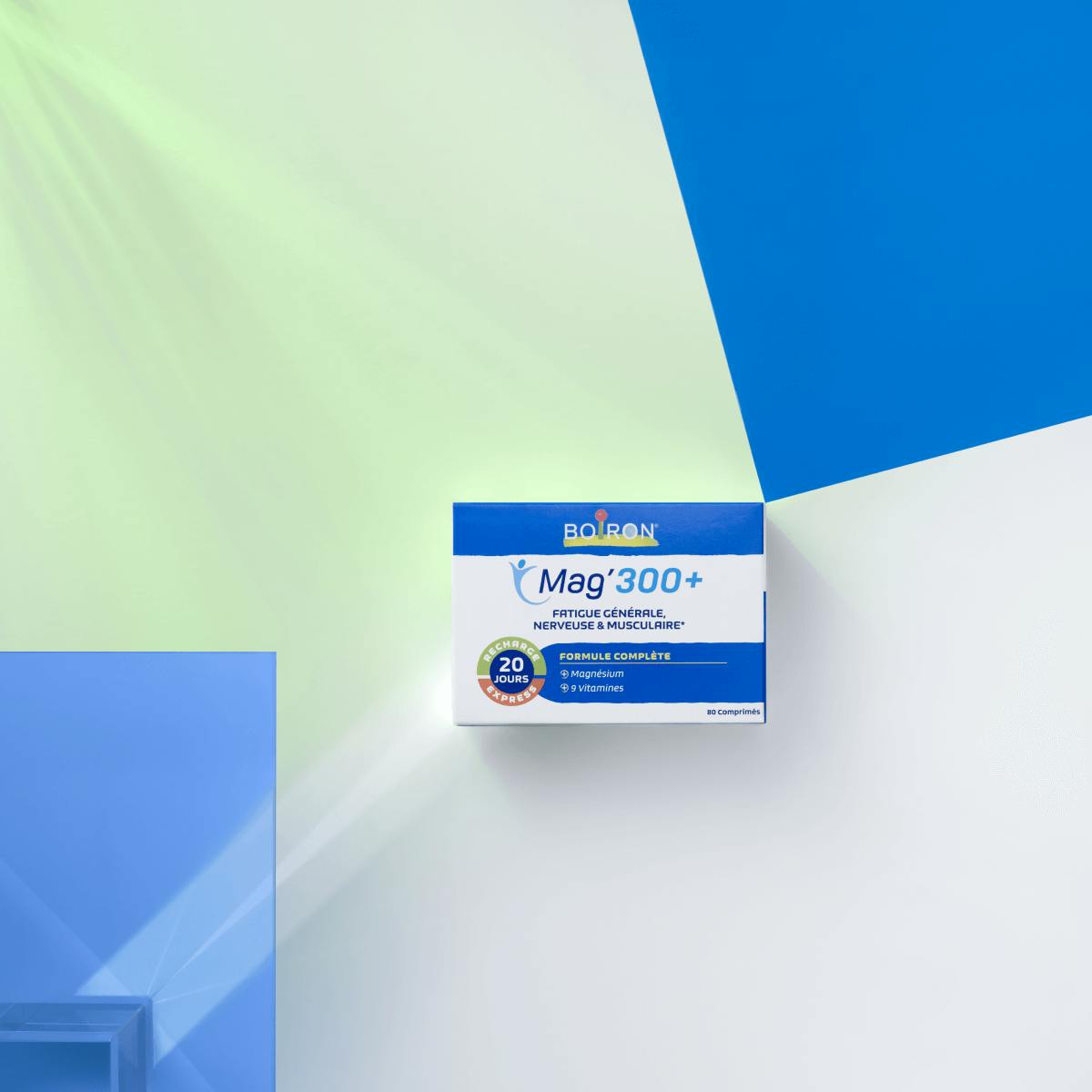 Mag300+, boîte de 80 comprimés à base de magnésium et 9 vitamines ...