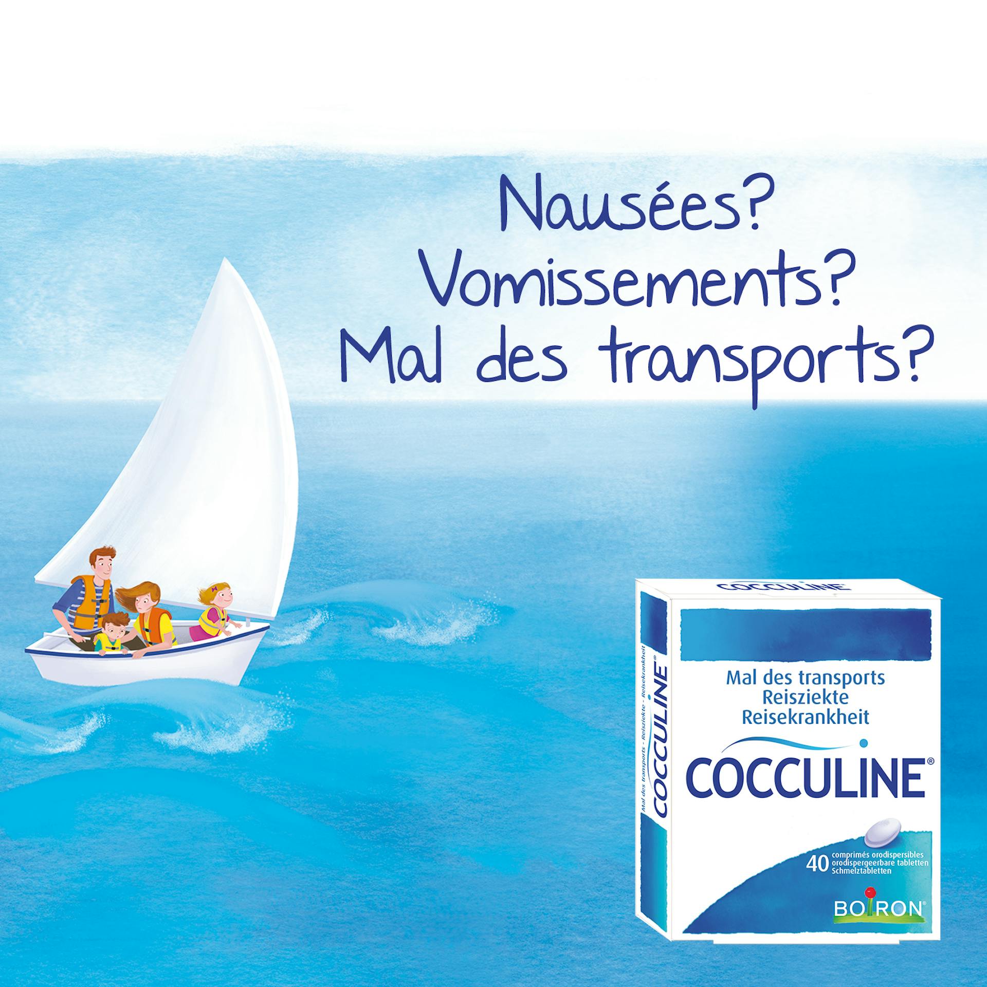 Cocculine | Mal des transports | Boiron : N°1 de l’Homéopathie