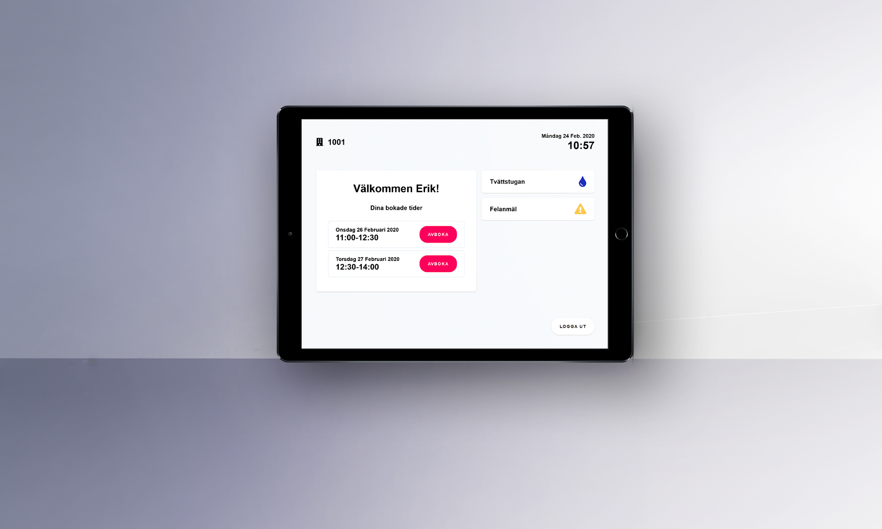 BokaMeras toppmoderna bokningsskärm