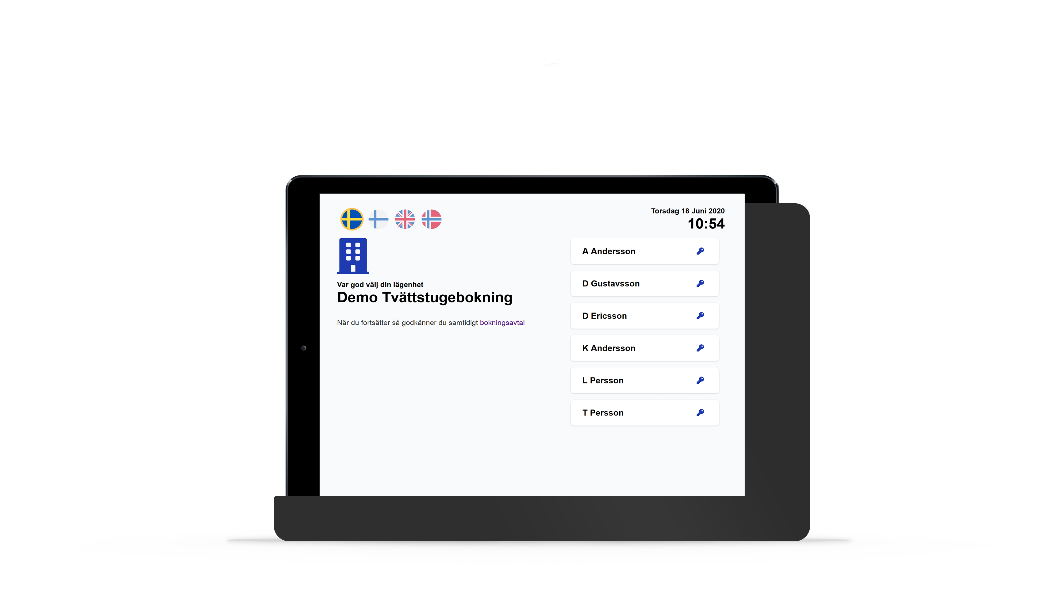 BokaMeras toppmoderna bokningsskärm