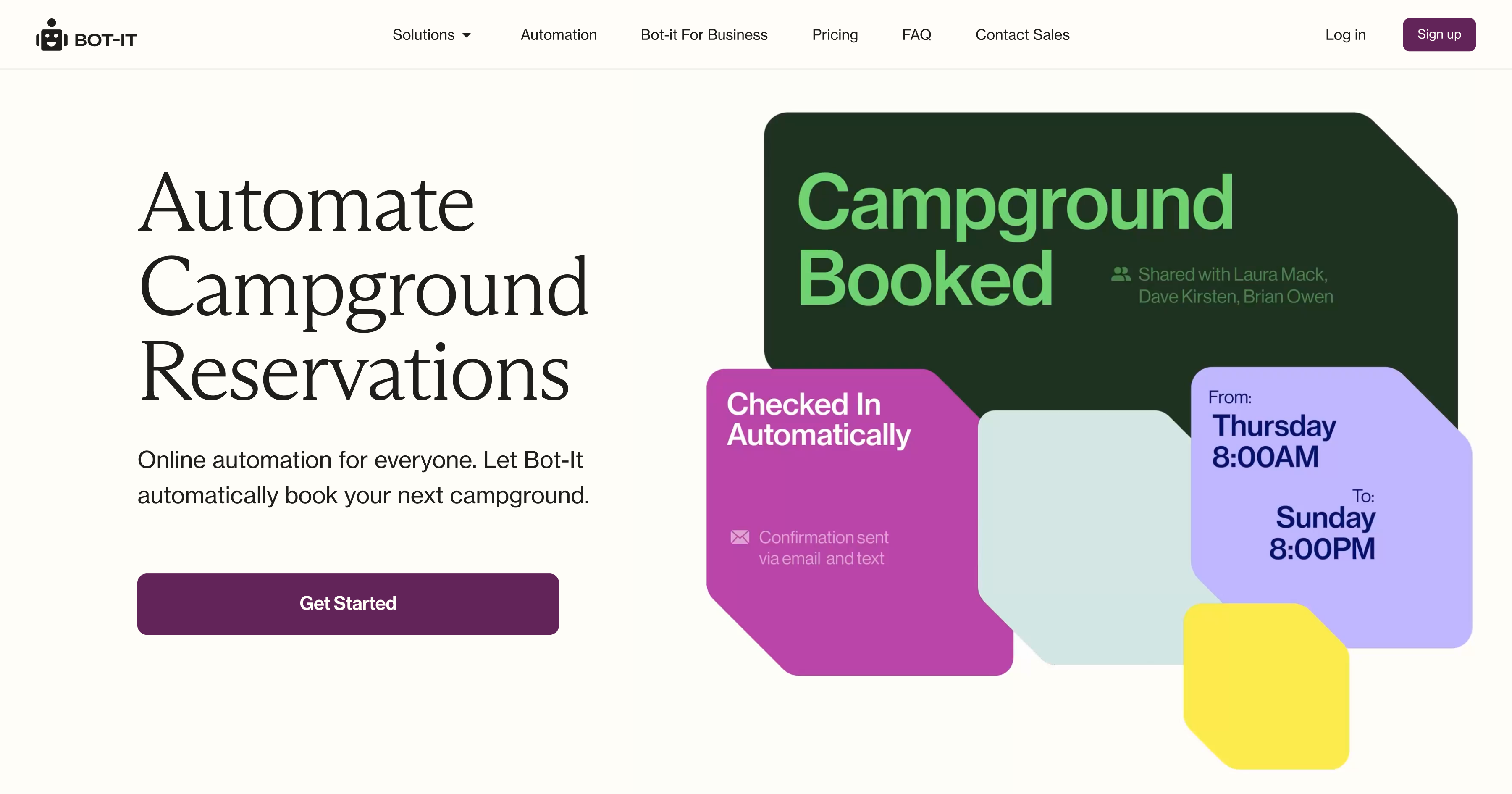 Bot It | 1 Minute Bot | Easy Online Automation | Automate Campground ...