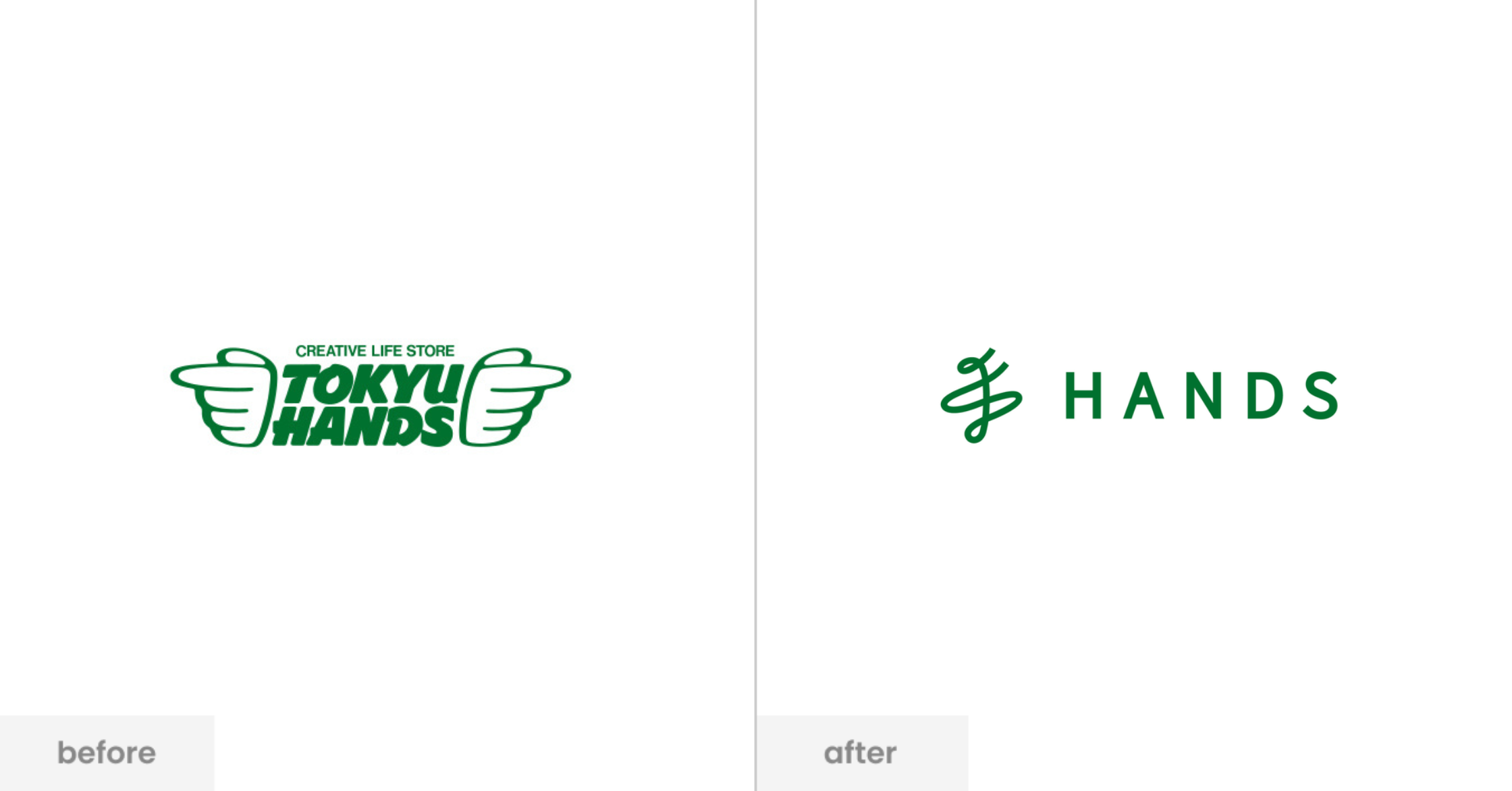 Japanese brand, Hands, unveils a new name and single-stroke logo