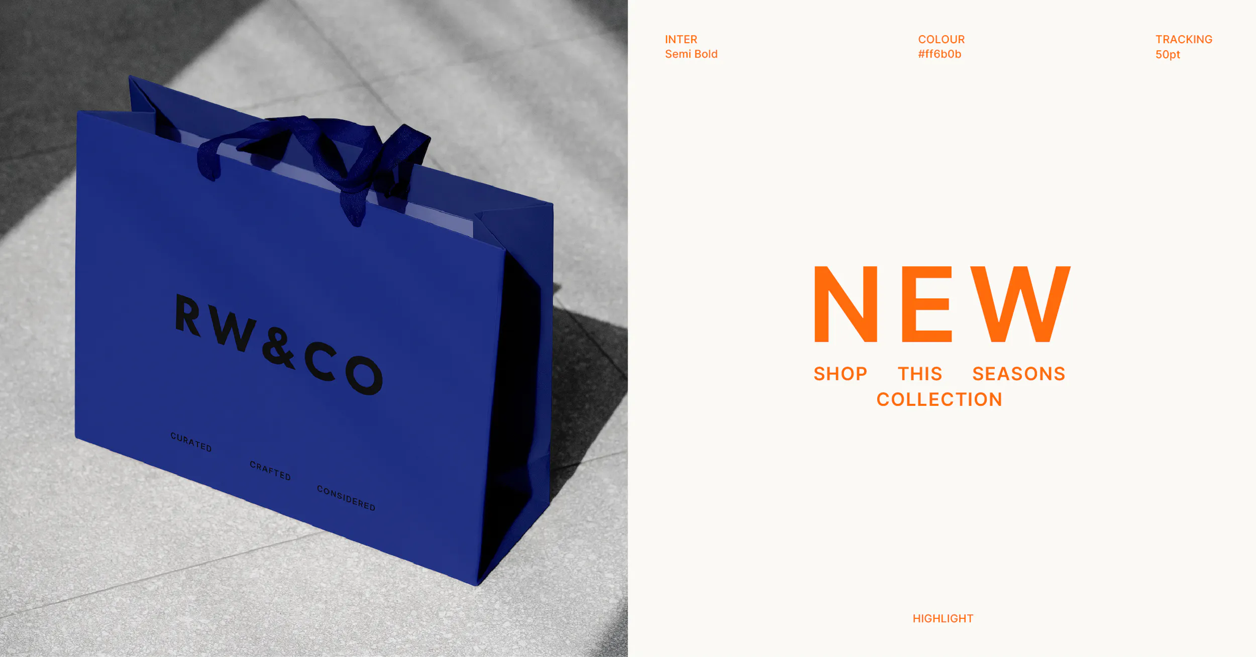 Dalziel & Pow on Rebranding RW&CO | Retail Brand Design