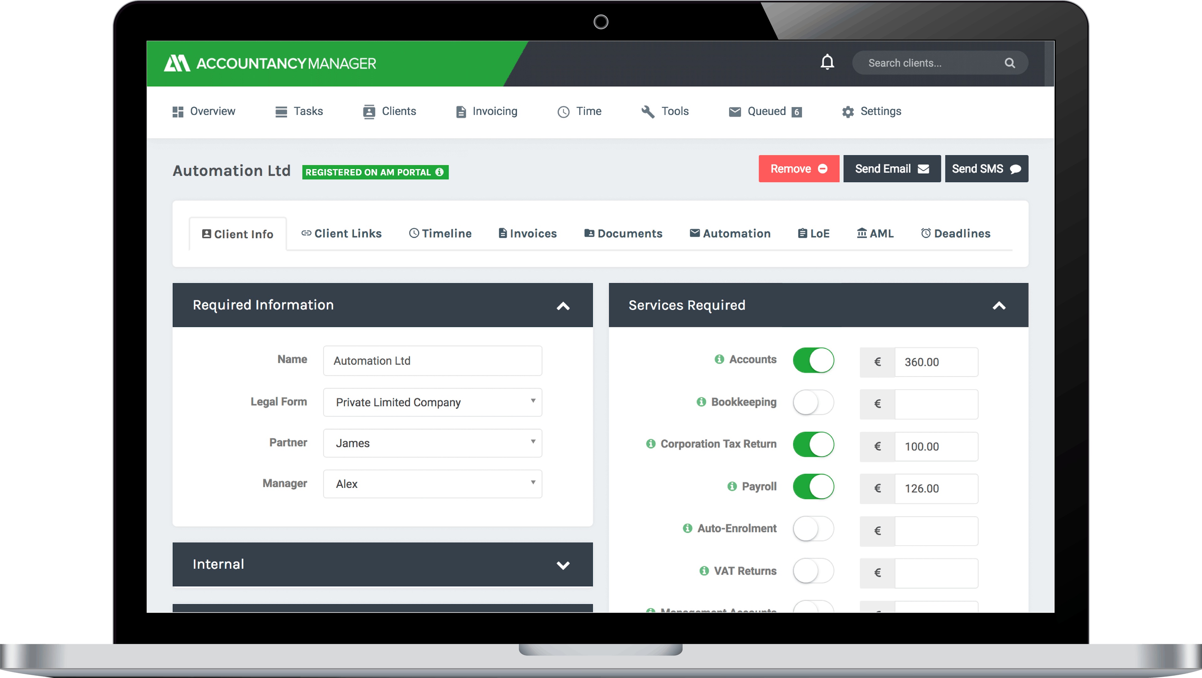 Cloud Practice Management Software | AccountancyManager | Bright
