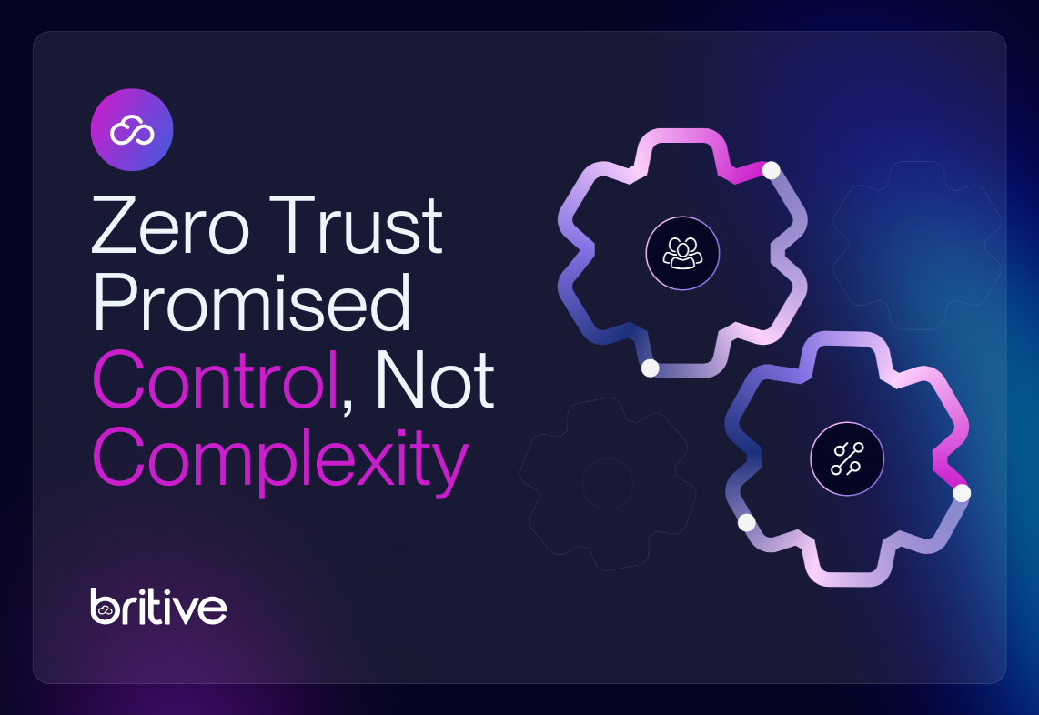 Zero Trust Promised Control, ZSP Gets Us There | Britive