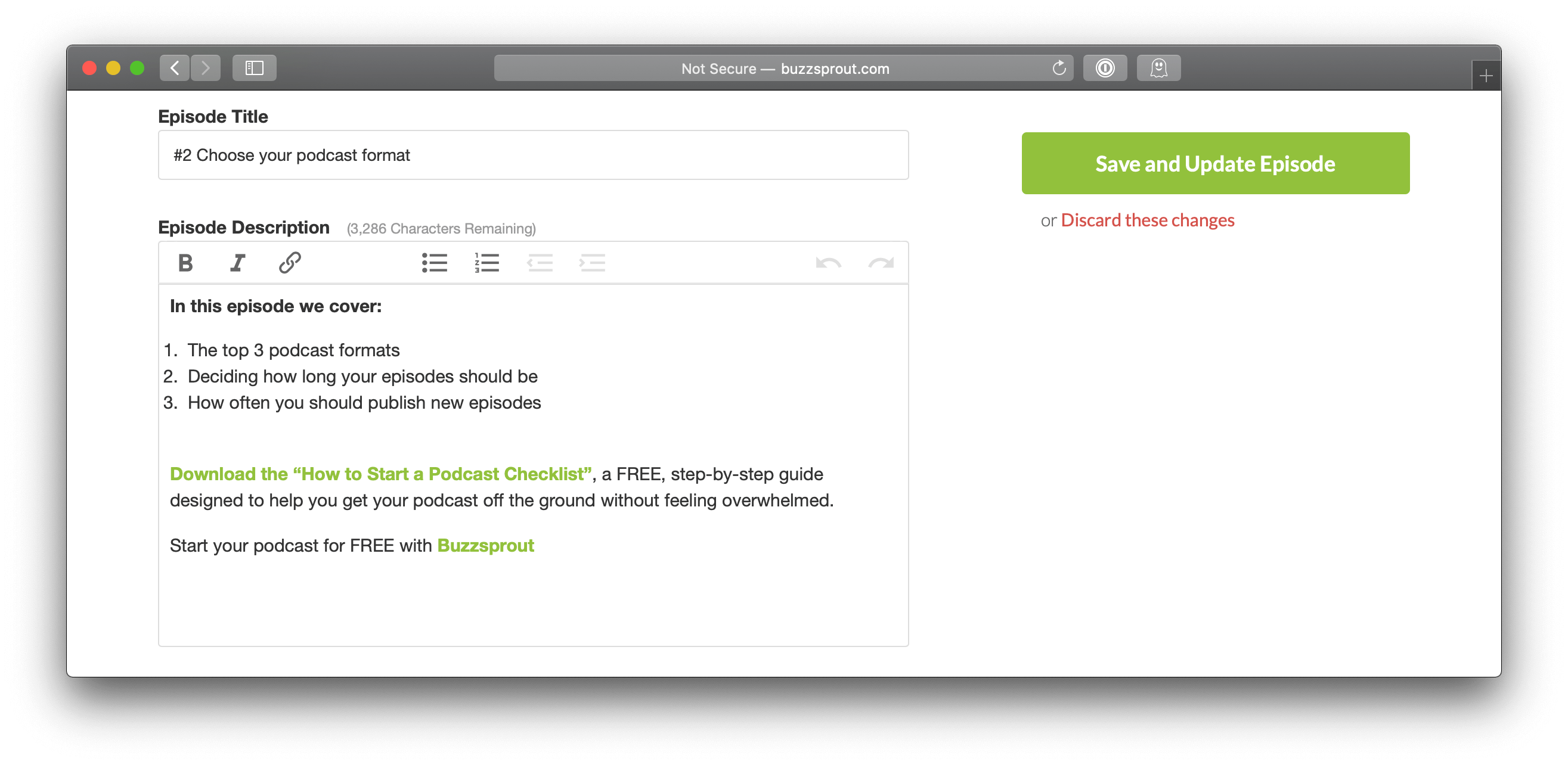 How to Write Podcast Show Notes