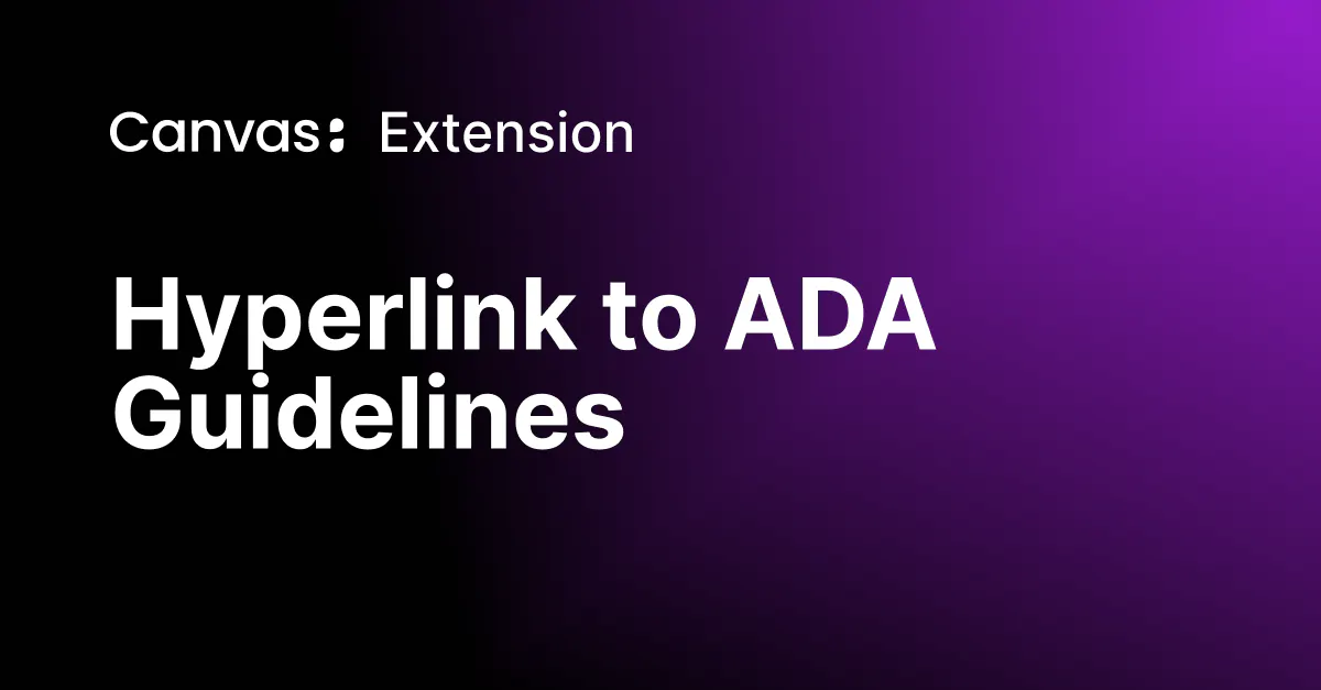 Hyperlink to ADA Guidelines | Canvas Medical