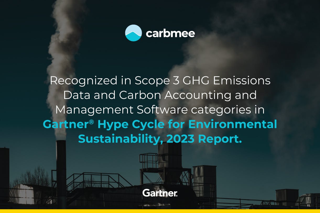 carbmee recognized in Gartner Hype Cycle 2023