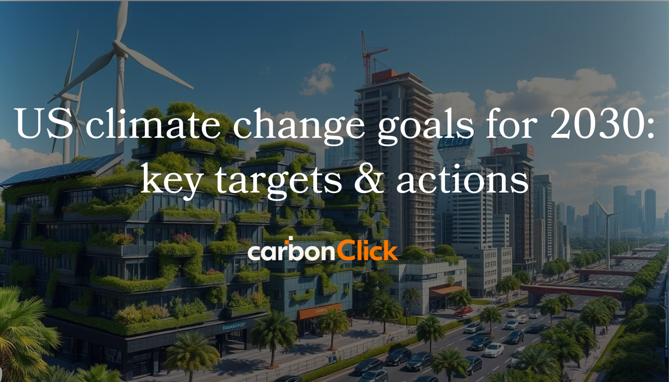 US climate change goals for 2030: key targets & actions