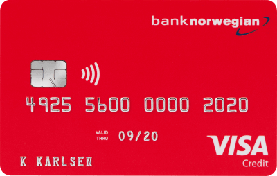 Bank Norwegian Kreditkort: Recension av kreditkortet