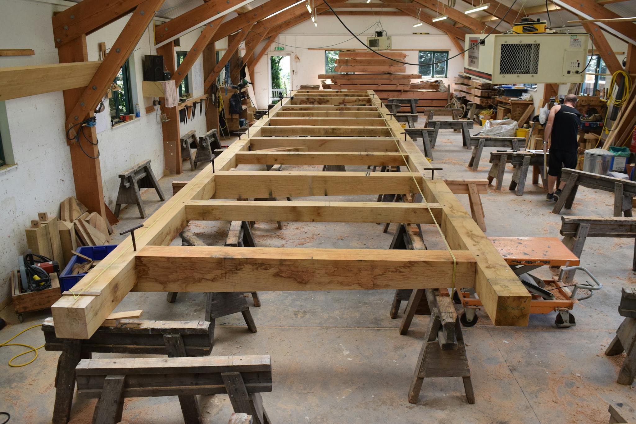 Oak Frame for Sparkwell Church Hall, Devon – Carpenter Oak