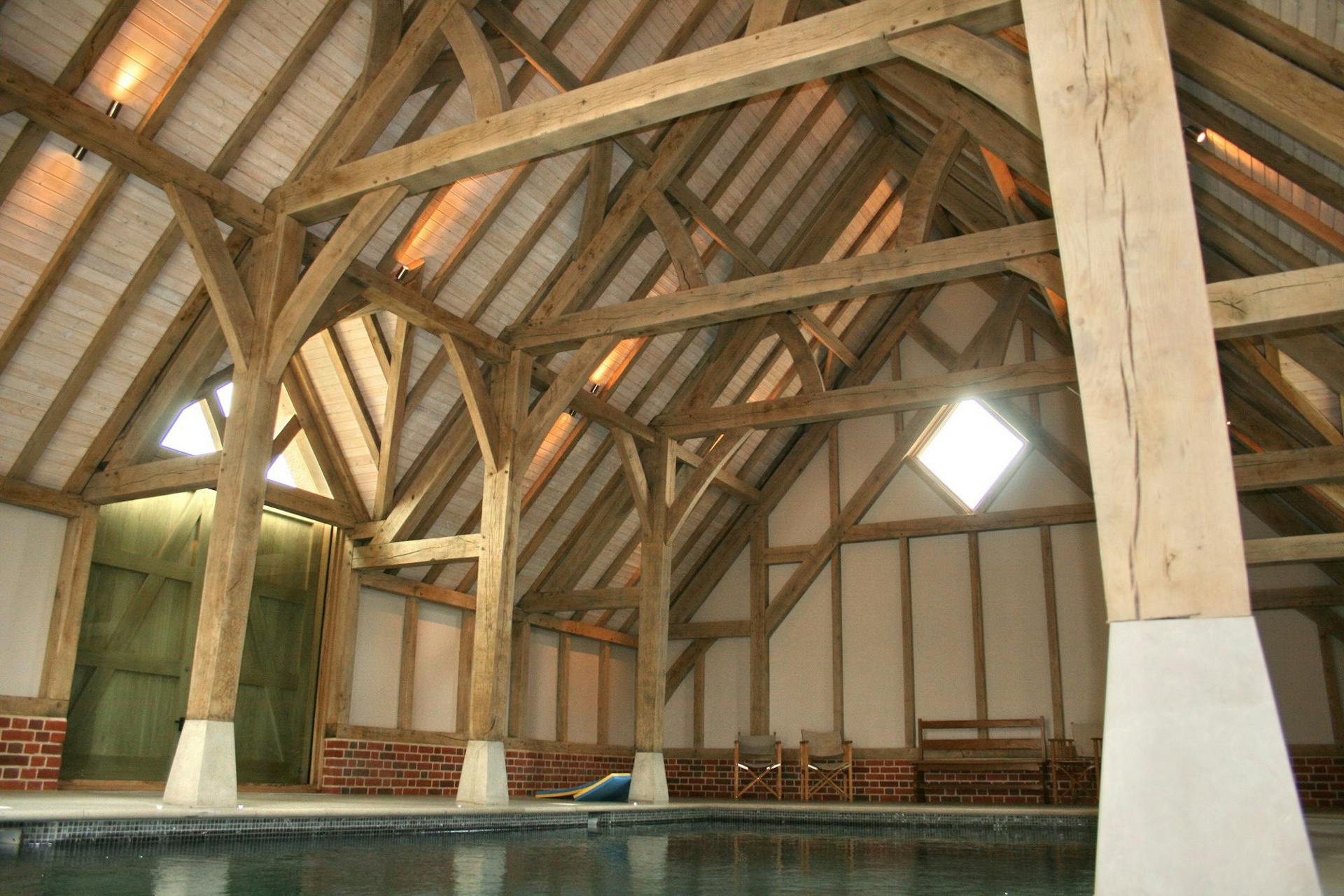 Oak Framed Swimming Pool Structures – Carpenter Oak