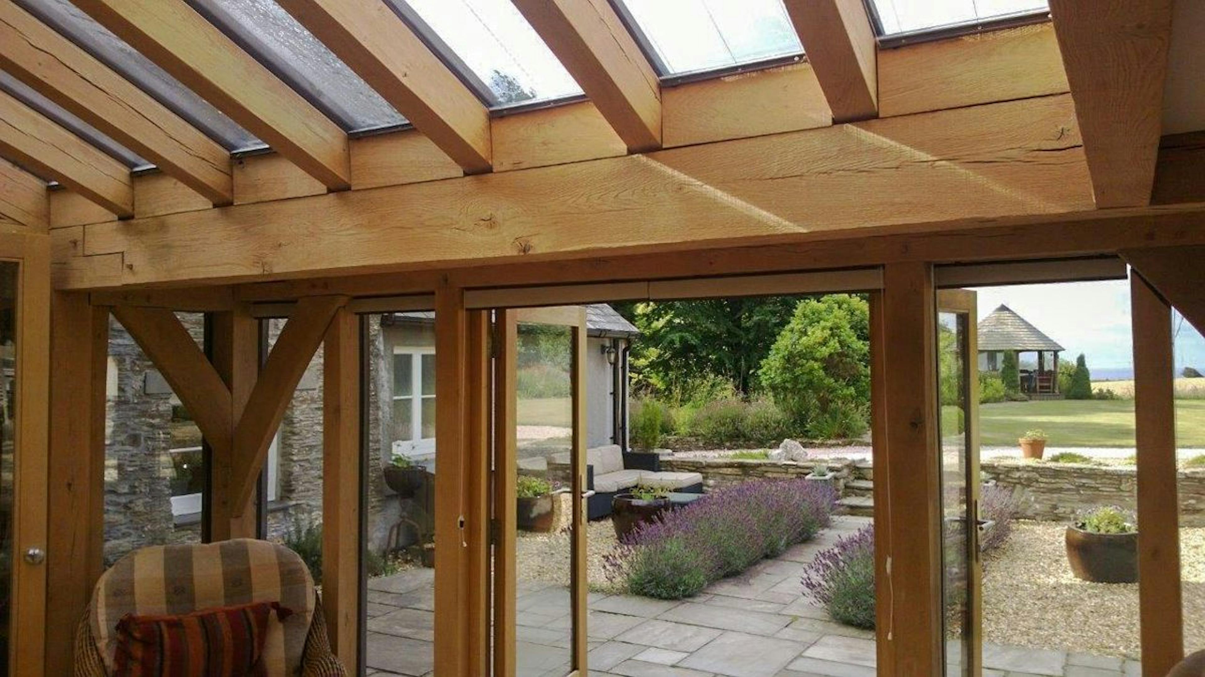 Oak Framed Extension to Traditional Stone Cottage – Carpenter Oak