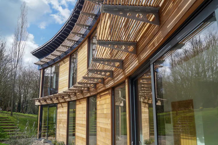 Curved Oak Framed House in Worcestershire – Carpenter Oak